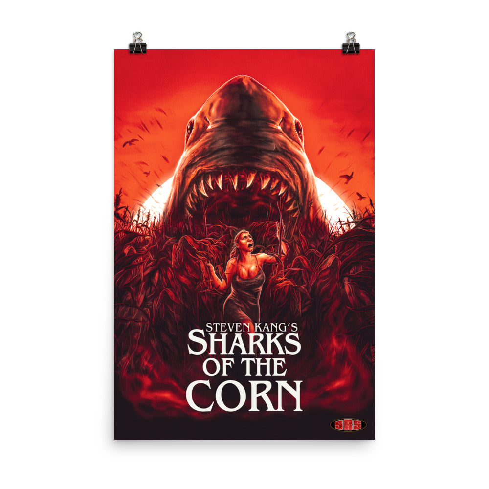 Sharks of the Corn 24x36" Poster – SRS Cinema LLC